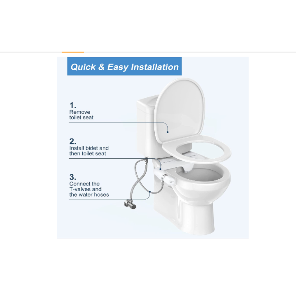 Veken Ultra Slim Bidet Attachment For Toilet